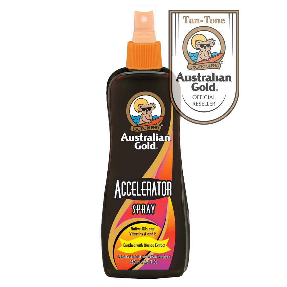 Australian Gold DARK TANNING ACCELERATOR Sunbed Spray 250ml FAST DISPA ...